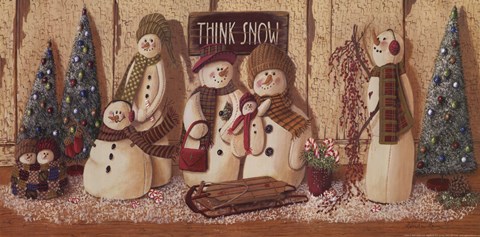 Think Snow Wholesale Art Print at Lieberman's